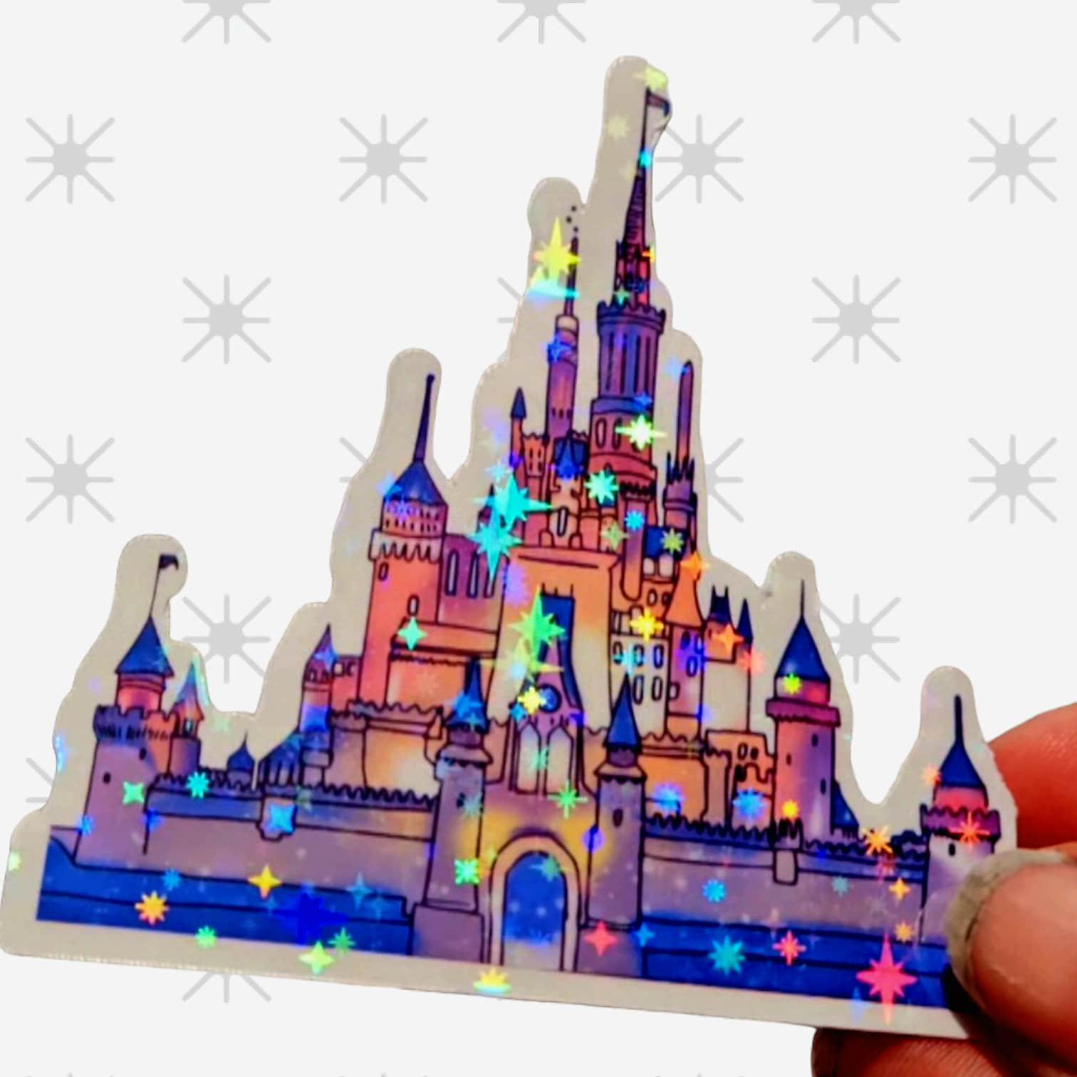 Disney Castle Stickers, Disneyland Sign, Theme Park Stickers, Enchanted ...
