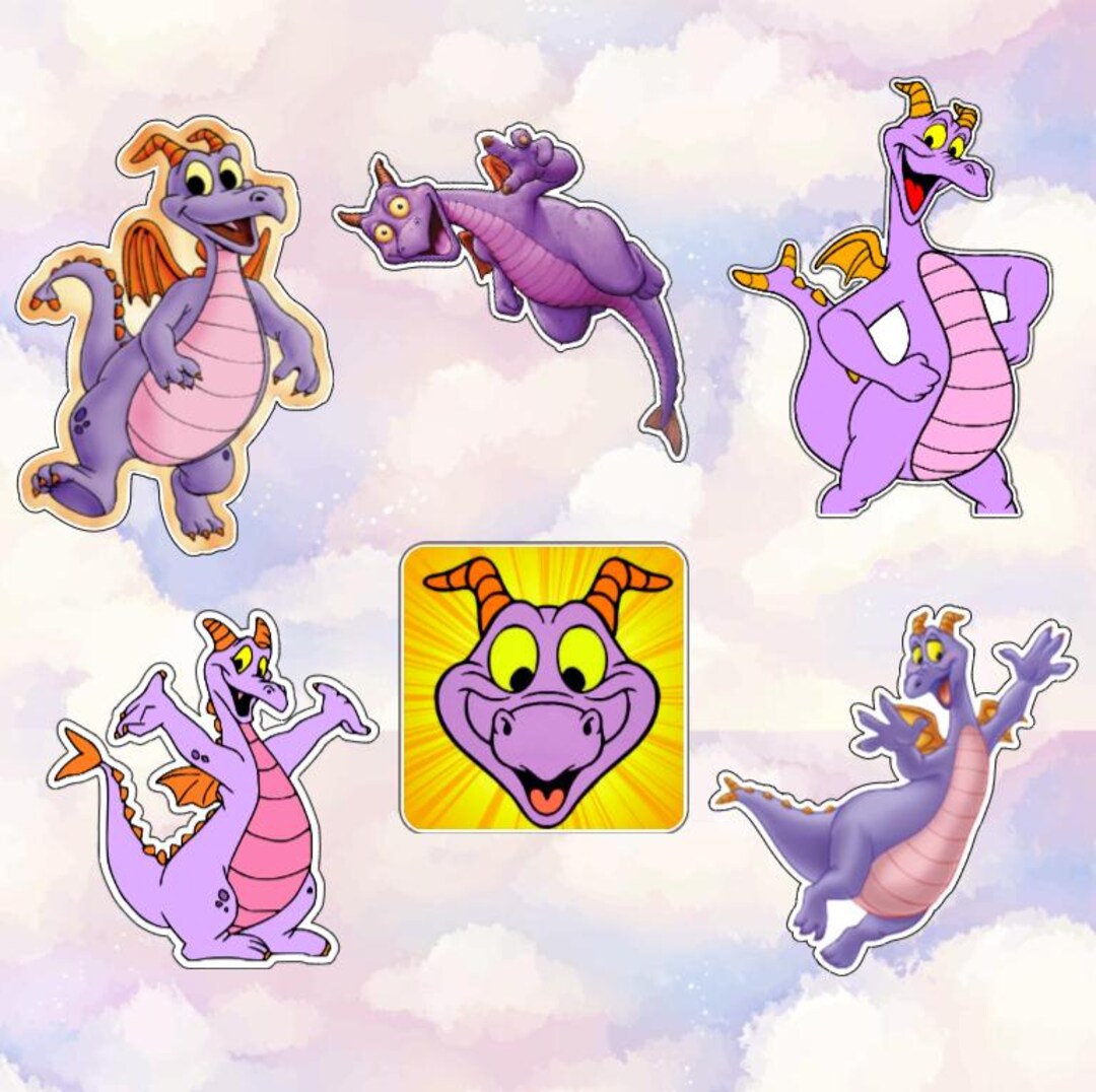 Figment Stickers, Magic Kingdom Character, Disney Stickers, Sticker ...
