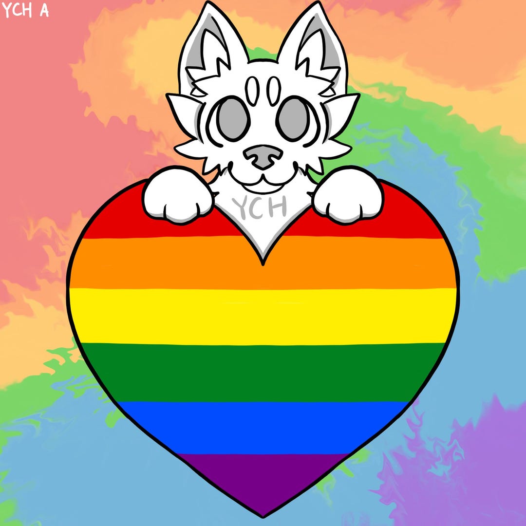 Fursona Pride YCH (heart YCH A) - Etsy