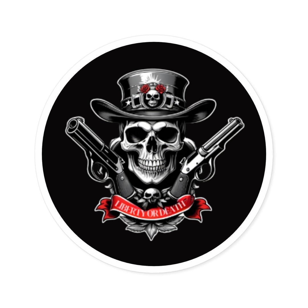 Liberty or Death Round Stickers, Indoor\outdoor - Etsy