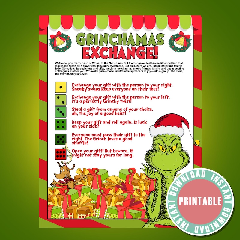 Grinch Scavenger Hunt - Etsy