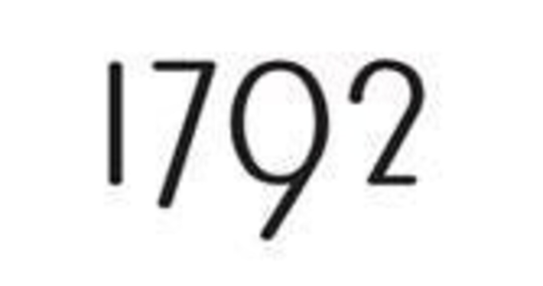 1792 Bourbon Whiskey Logo Label SVG - Etsy