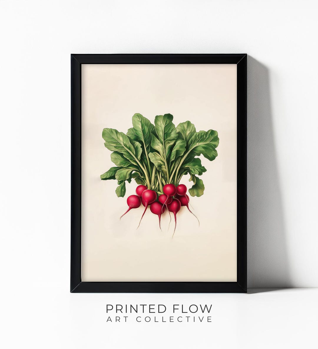 Radish Printable Wall Art – Modern Vegetable Kitchen Decor – Digital ...