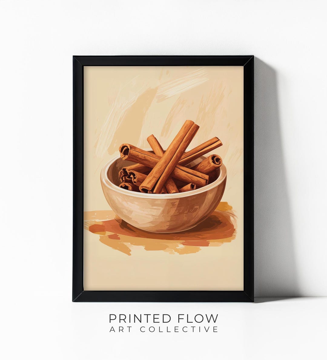 Cinnamon Printable Wall Art - Farmhouse Kitchen Wall Decor - Rustic ...
