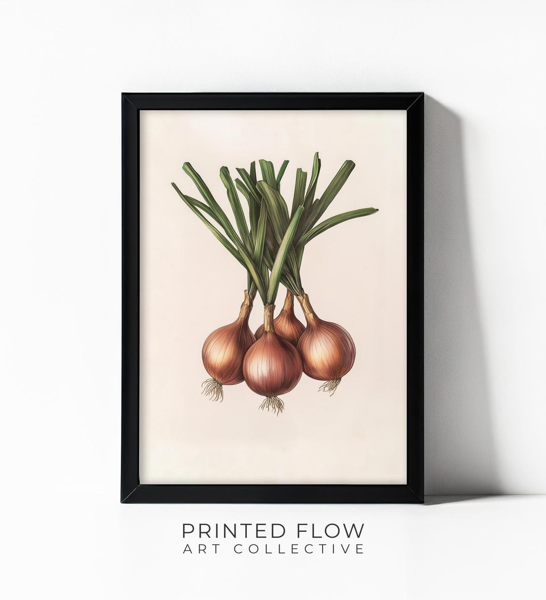 Onion Printable Wall Art – Modern Vegetable Kitchen Decor – Digital ...