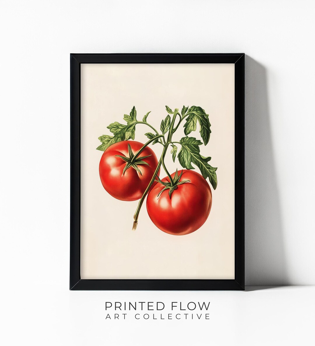 Tomato Printable Wall Art – Modern Vegetable Kitchen Decor – Digital ...