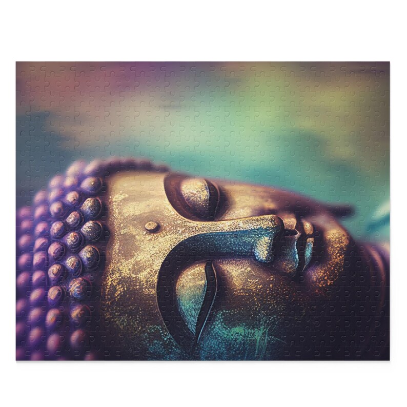 Puzzle, Buddha Statue Oil Painting. Meditation Jigsaw, Mindfulness Game ...