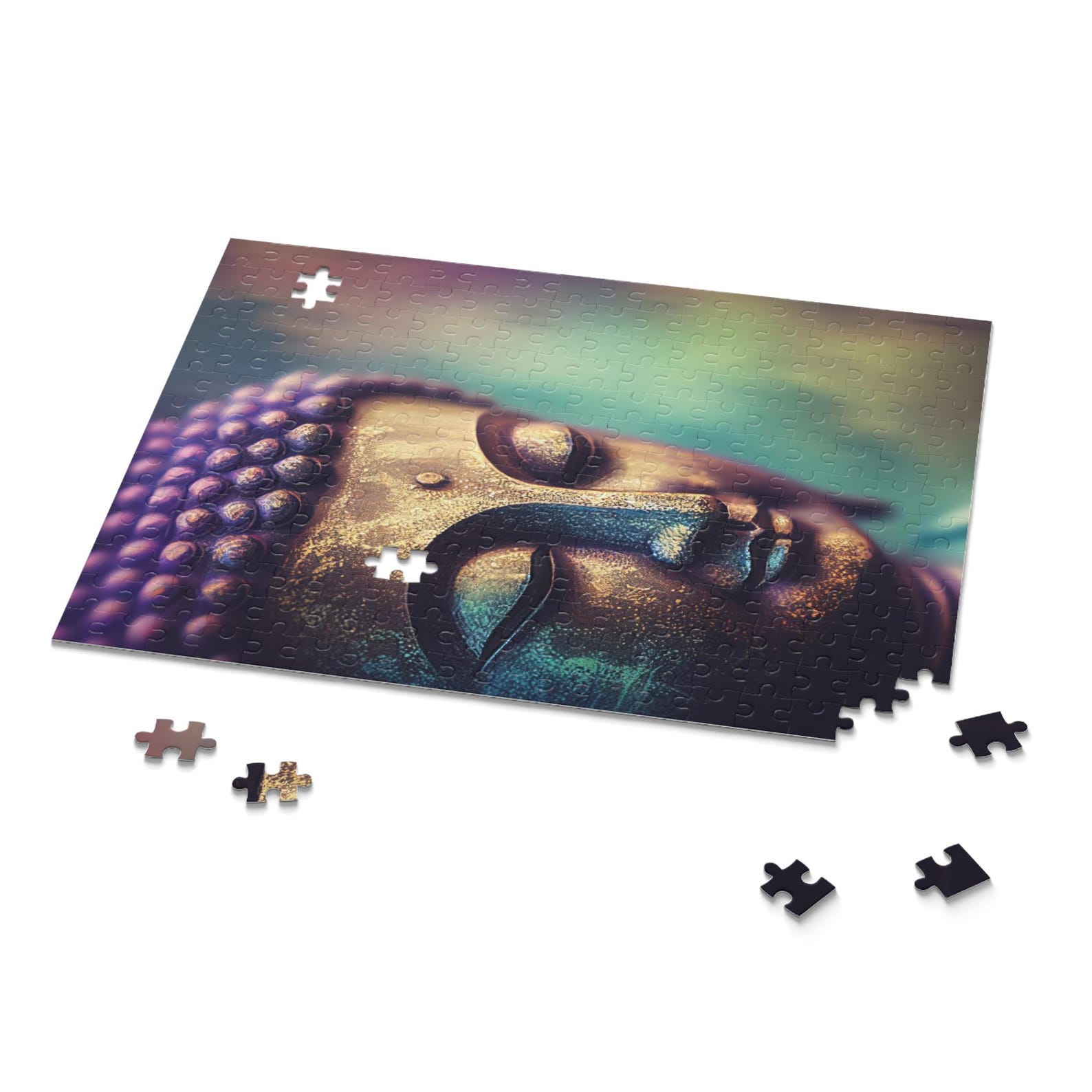 Puzzle, Buddha Statue Oil Painting. Meditation Jigsaw, Mindfulness Game ...
