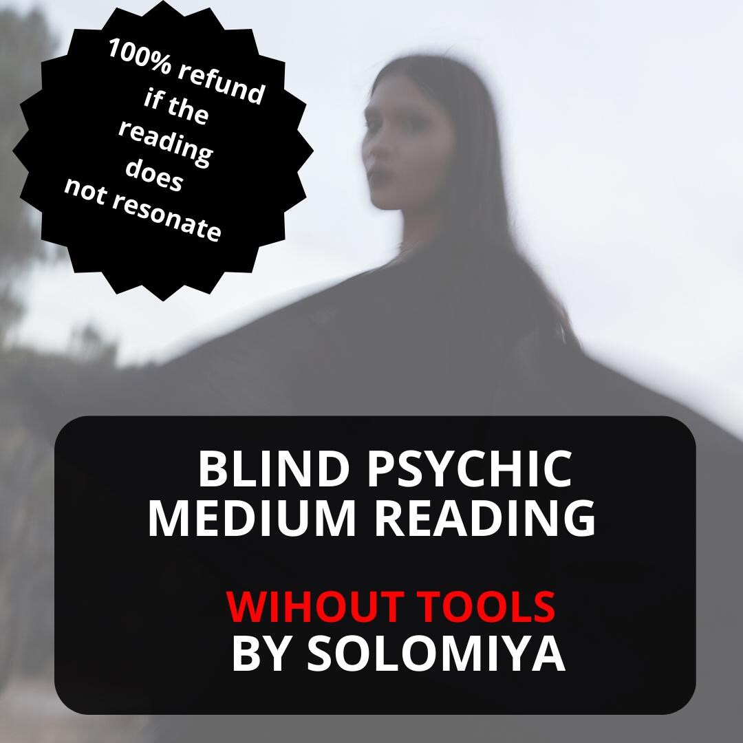 Blind No-sugar-coating Psychic Medium Reading | Same-day Insights ...