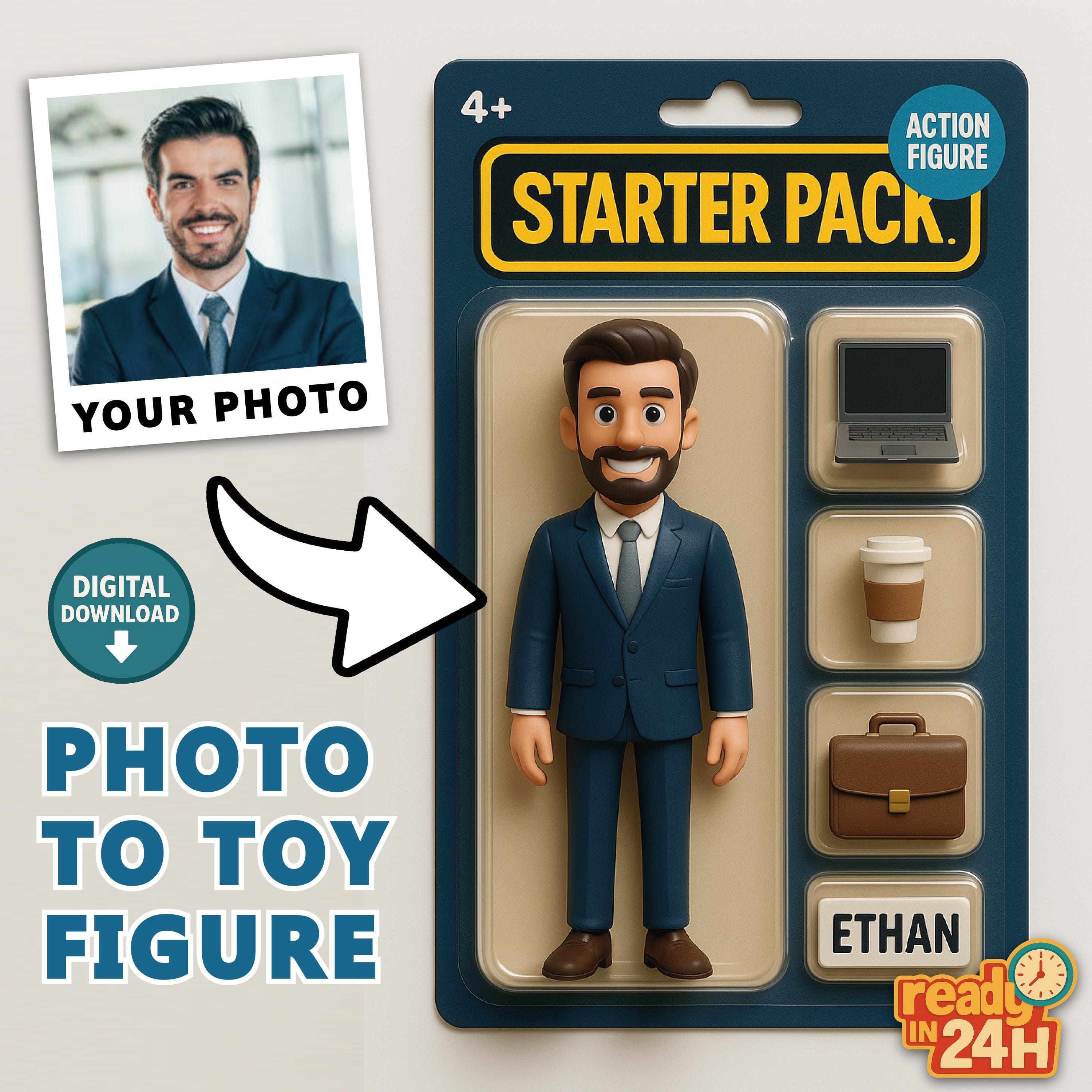 Personalized Toy Figure Starter Pack Gift, Custom Action Figure ...