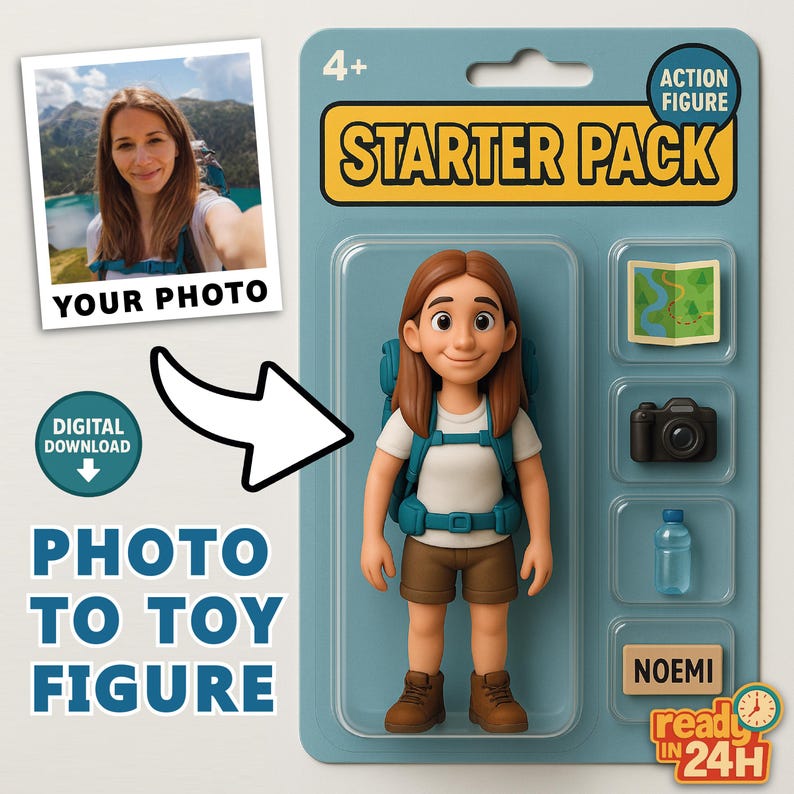 Personalized Toy Figure Starter Pack Gift, Custom Action Figure ...