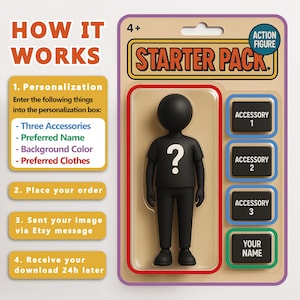 Personalized Toy Figure Starter Pack Gift, Custom Action Figure ...