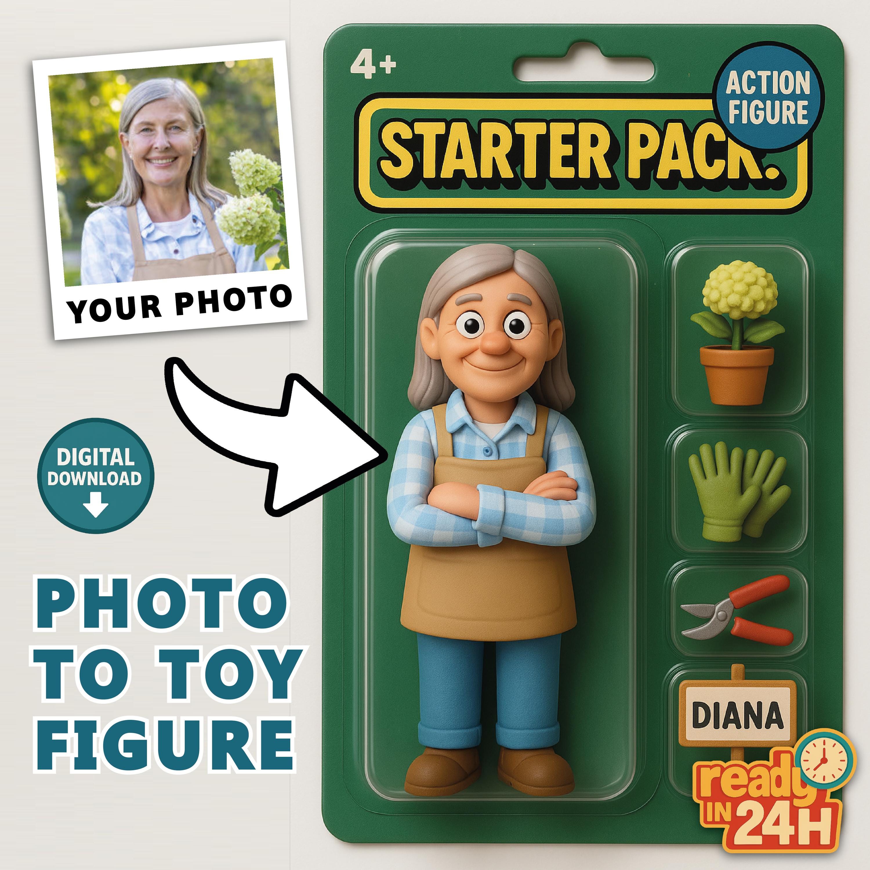 Personalized Toy Figure Starter Pack Gift, Custom Action Figure ...