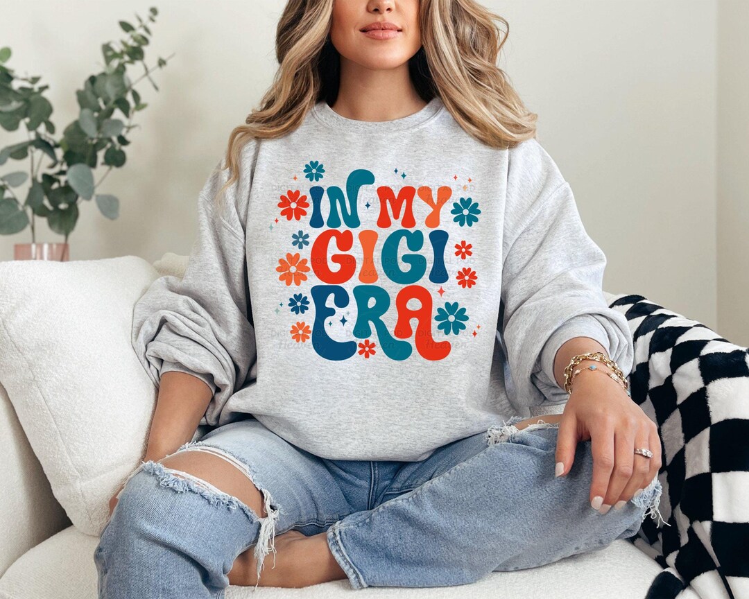 In My Gigi Era Retro Sublimation Print PNG, First Time Gigi Graphics ...