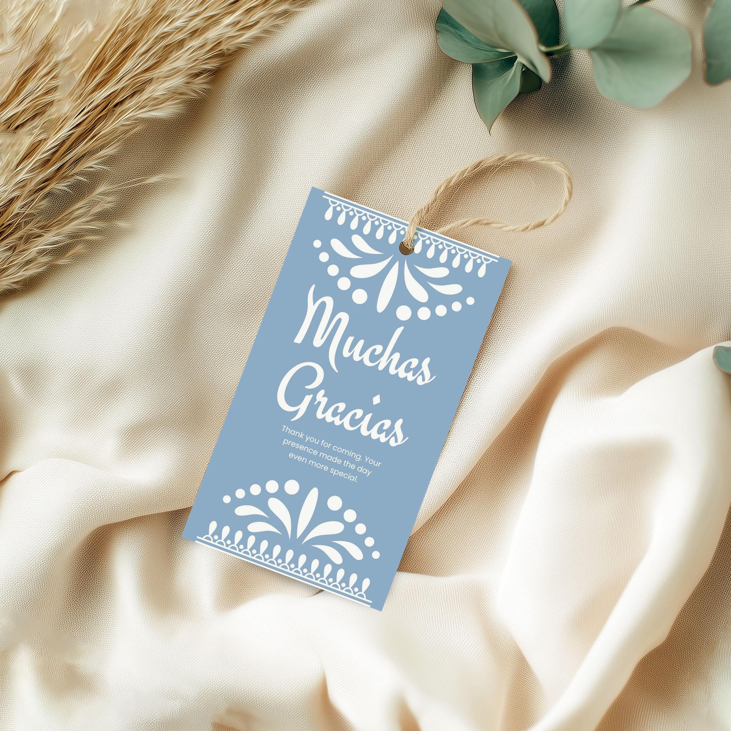 Cielito Lindo Rectangle Circle Square Favor Tags Set Canva Template ...