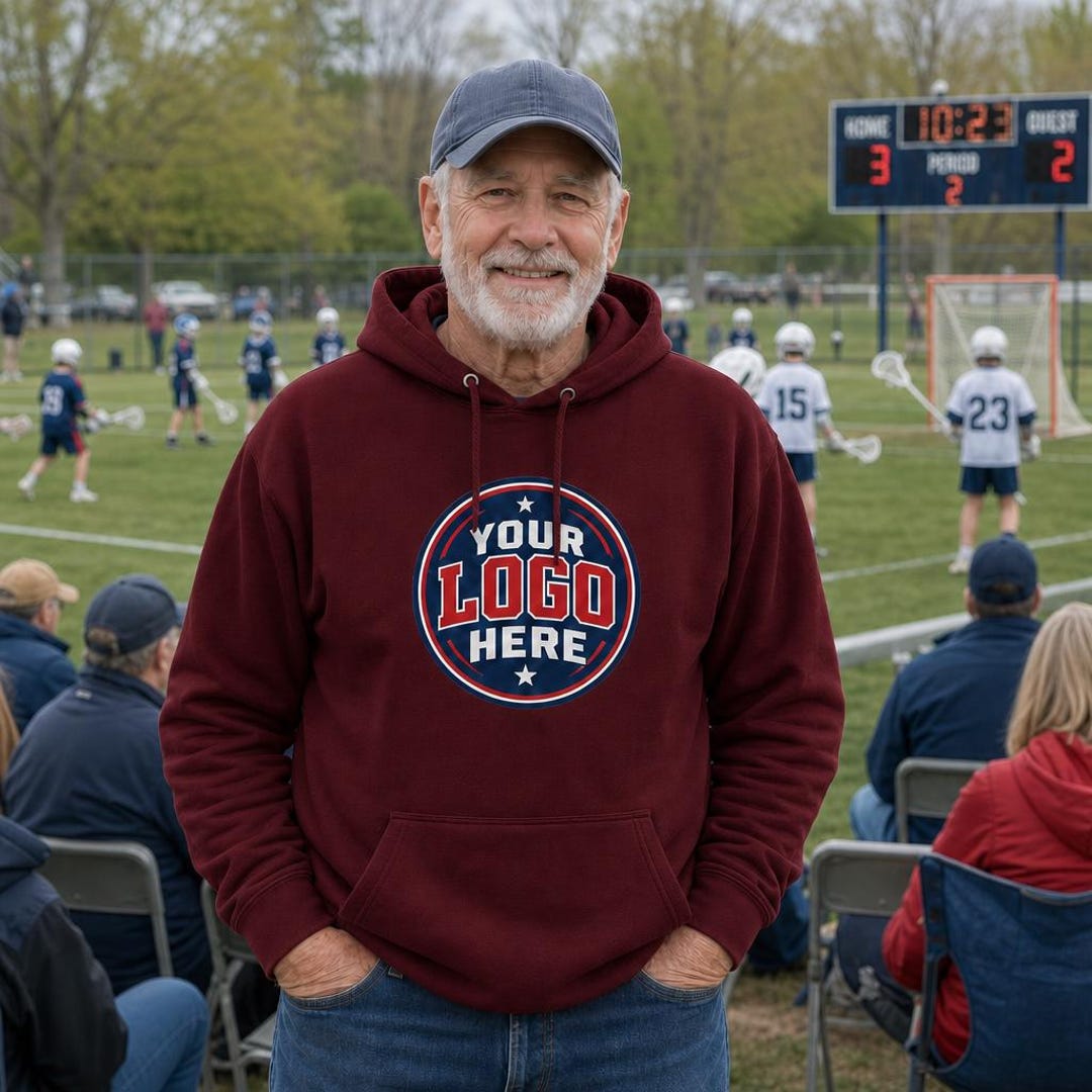 Customizable Fleece Pullover Front Logo Hoodie - Etsy