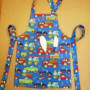 Fire Truck Child Apron Truck and Car Print Apron with | Etsy
