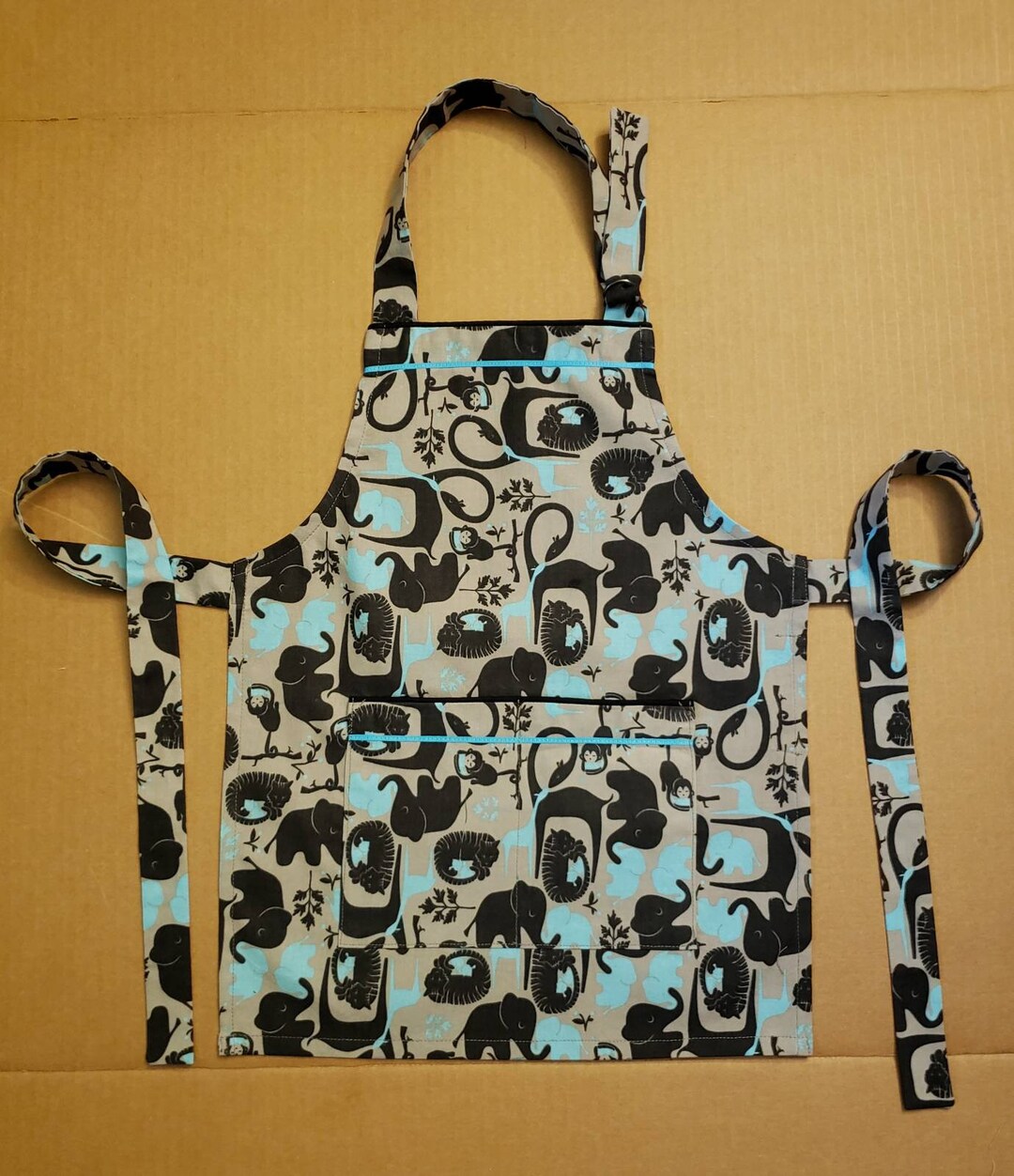 Child's Zoo Animal Apron With Pockets Boy or Girl Kitchen - Etsy