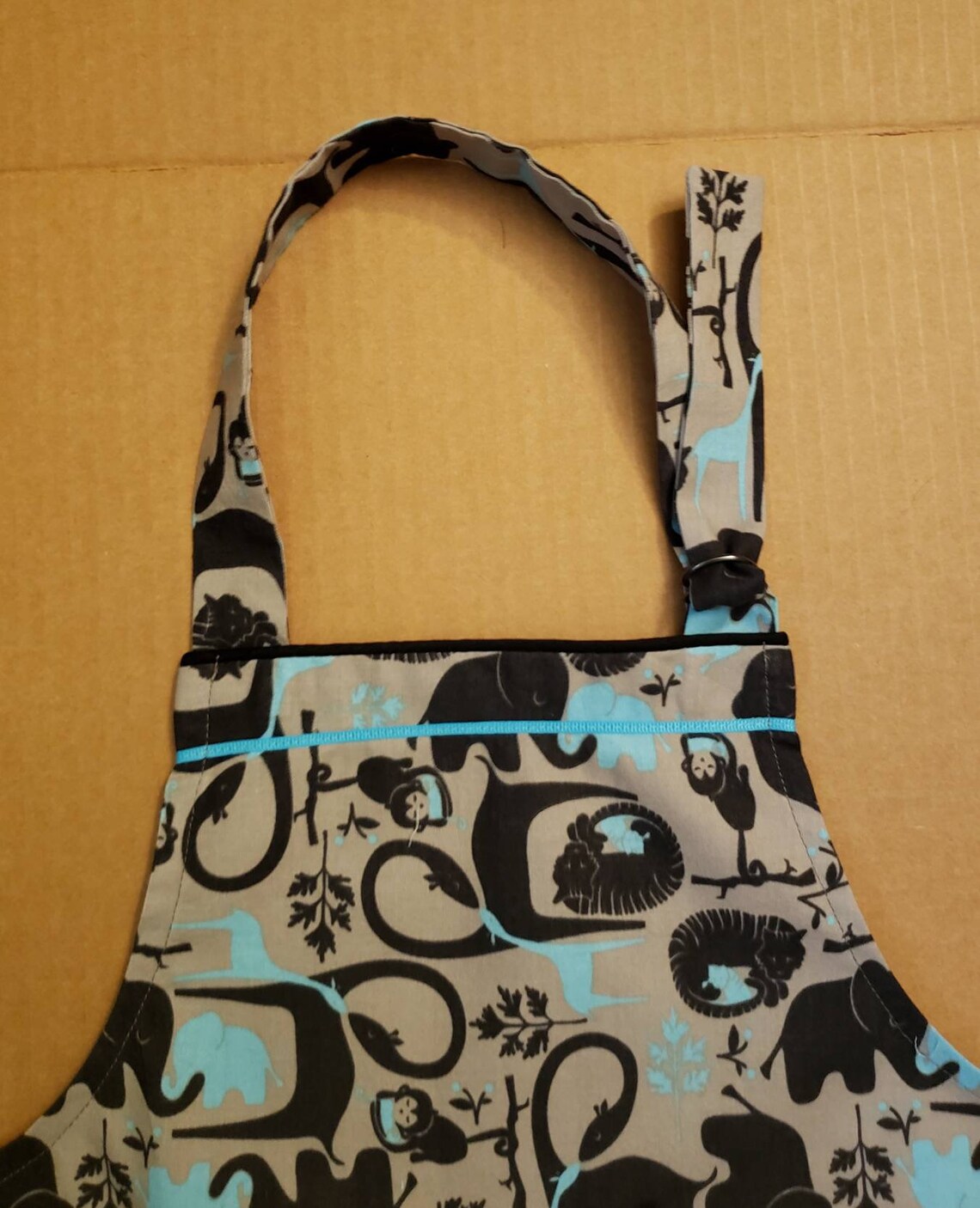 Child's Zoo Animal Apron With Pockets Boy or Girl Kitchen - Etsy