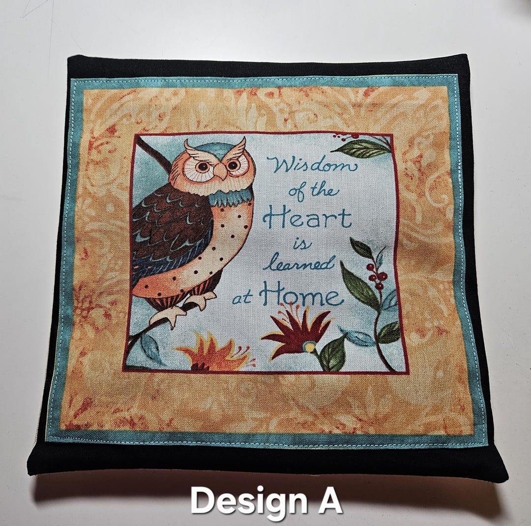 Owl Print Scented Trivet, Cinnamon Spice Scented Washable Hotpad - Etsy