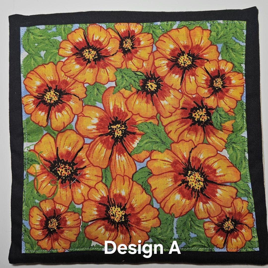 Floral Design Scented Trivet, Cinnamon Spice Scented Washable Hotpad - Etsy