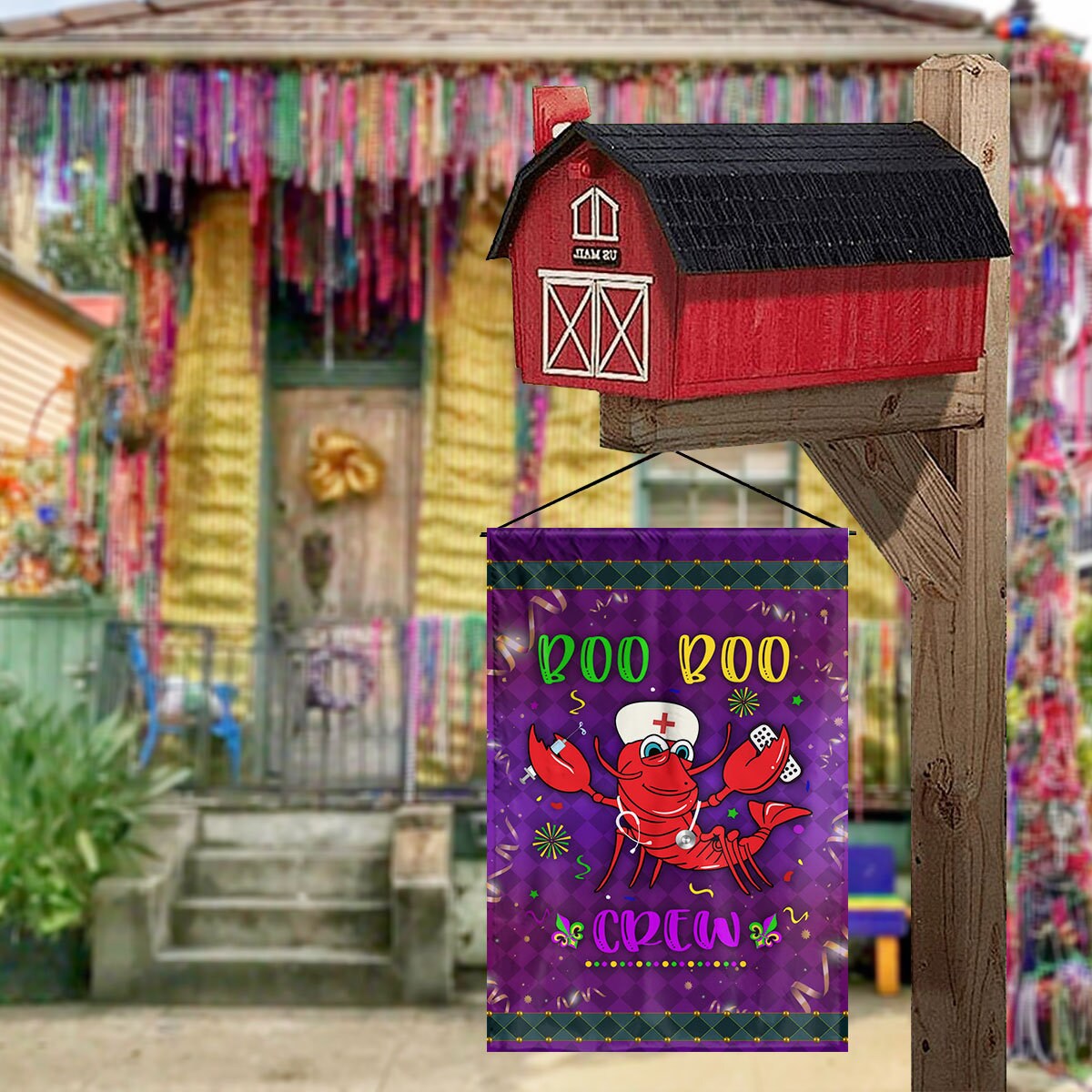 Boo Boo Crew Flag, Mardi Gras Flag, Boo Boo Nurse Flag sold by Classy ...