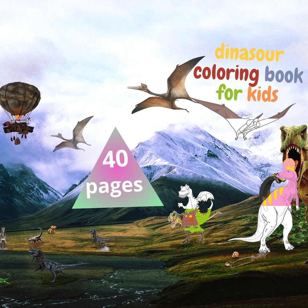 40 Dinosaur Coloring Pages for Kids Fun Educational Activities ...