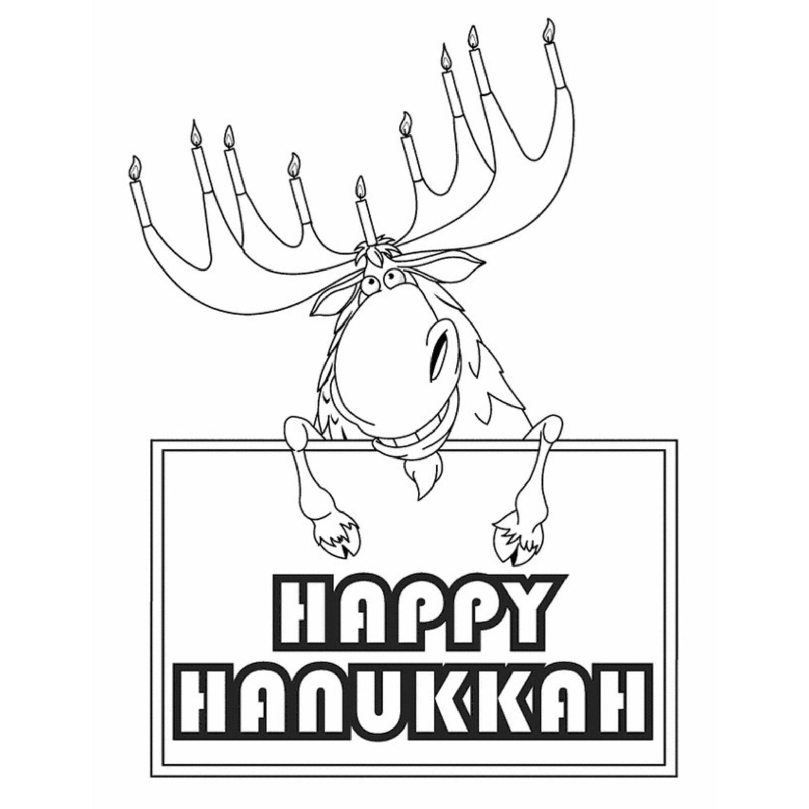 45 Pages, Hanukkah Coloring Book for Kids, Hanukkah Coloring Pages ...