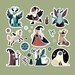 Printable Mythical Creatures Stickers - Whimsical Fantasy Digital ...