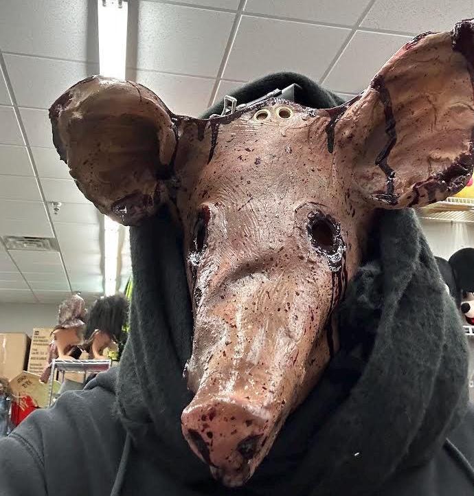 Pork Kills, Pig Mask, Horror Mask, Halloween Masks, - Etsy