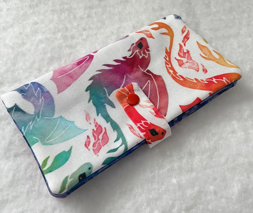 Handmade Vibrant, Rainbow Dragons on White, Water Color and Batik ...