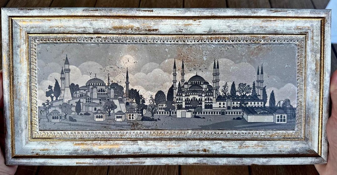Istanbul Ottoman Wall Art Antique Design, Capturing the Essence of ...
