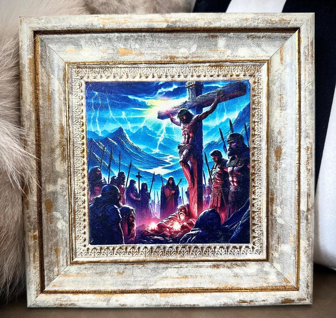 Natural Stone Jesus Christ Portrait on Natural Stone Elegant Religious ...