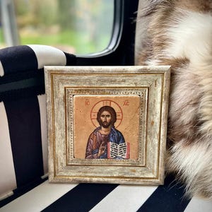 Jesus Christ Stone Icon Plaque, 'the Teacher', Religious Wall Decor - Etsy