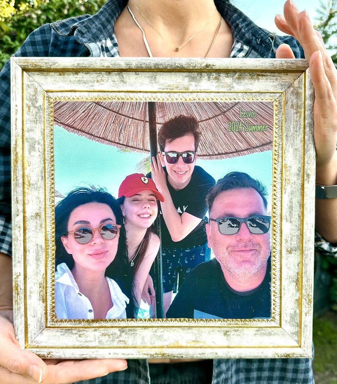 Personalized Family Photo Stone Painting, Custom Natural Keepsake - Etsy