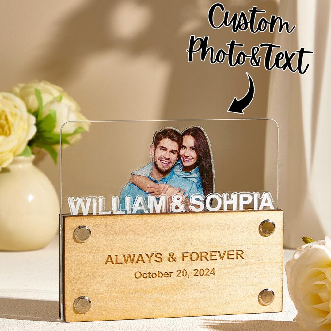 Personalized Photo Plaque Couple Plaque Home Decor Gift for Lover - Etsy