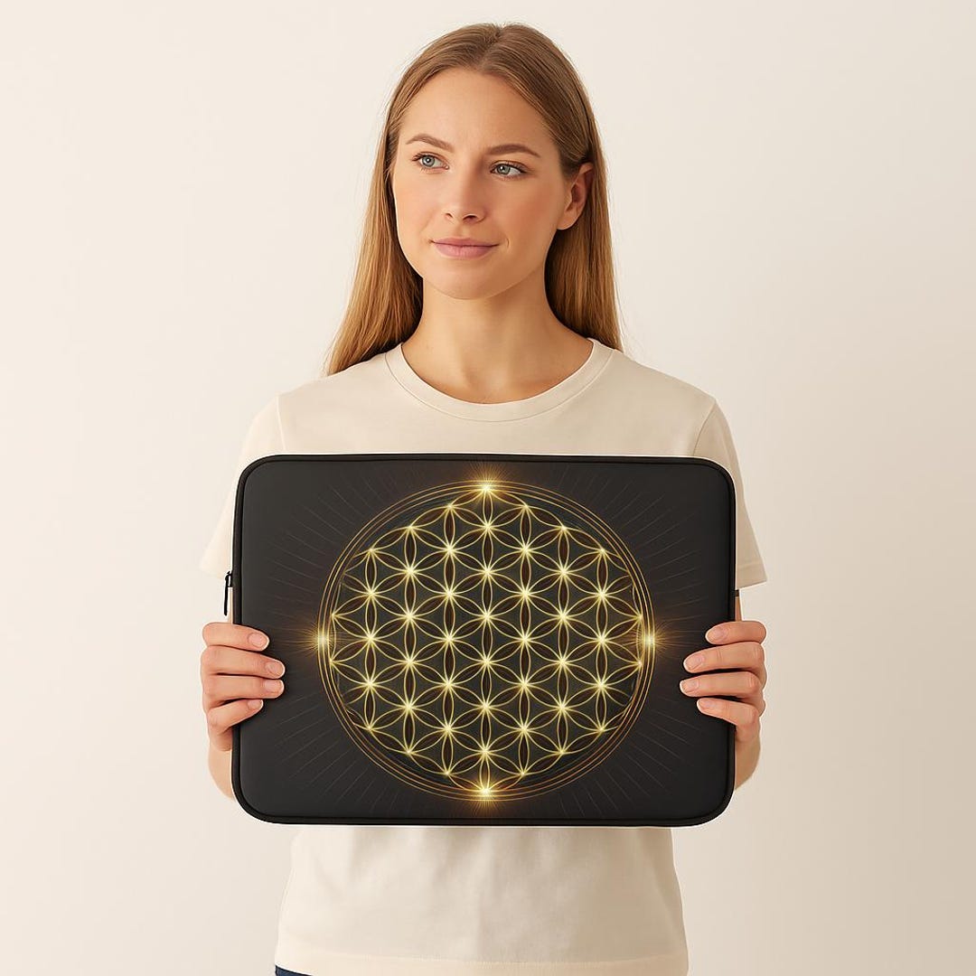 Geometry Laptop Sleeve - Celestial Design, Spiritual Gift, Tech ...