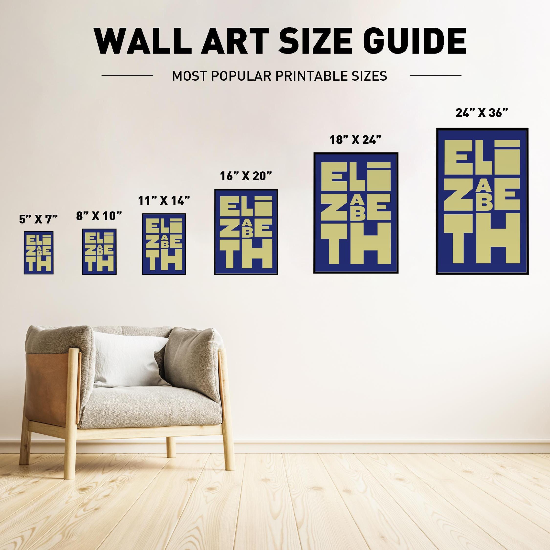 Inspire Modern Typography Poster Trendy Motivational Wall Art Bold