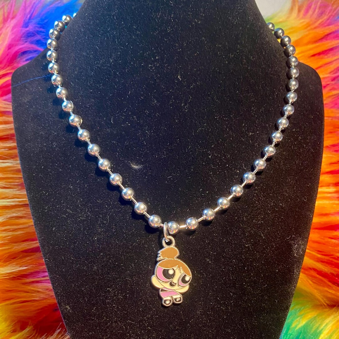 Powerpuff Girls Bunny Ball Chain Necklace - Y2k Cute Jewelry ...