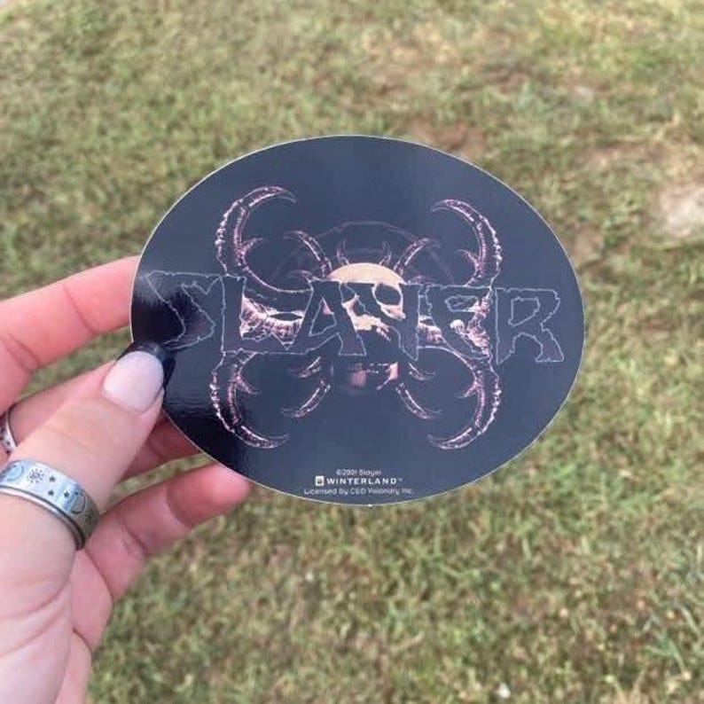 Slayer Band Sticker - Vintage Y2k Bumper Sticker - Metal Rock ...