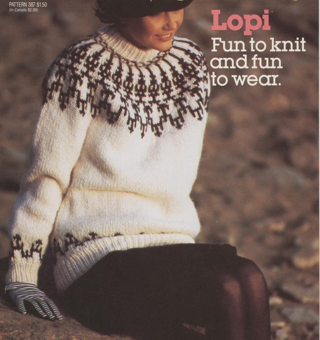 Lopi Patterned Round Yoke Nordic Style Pullover PDF Knitting Pattern ...