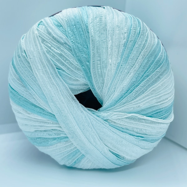 White Ribbon Yarn - Etsy