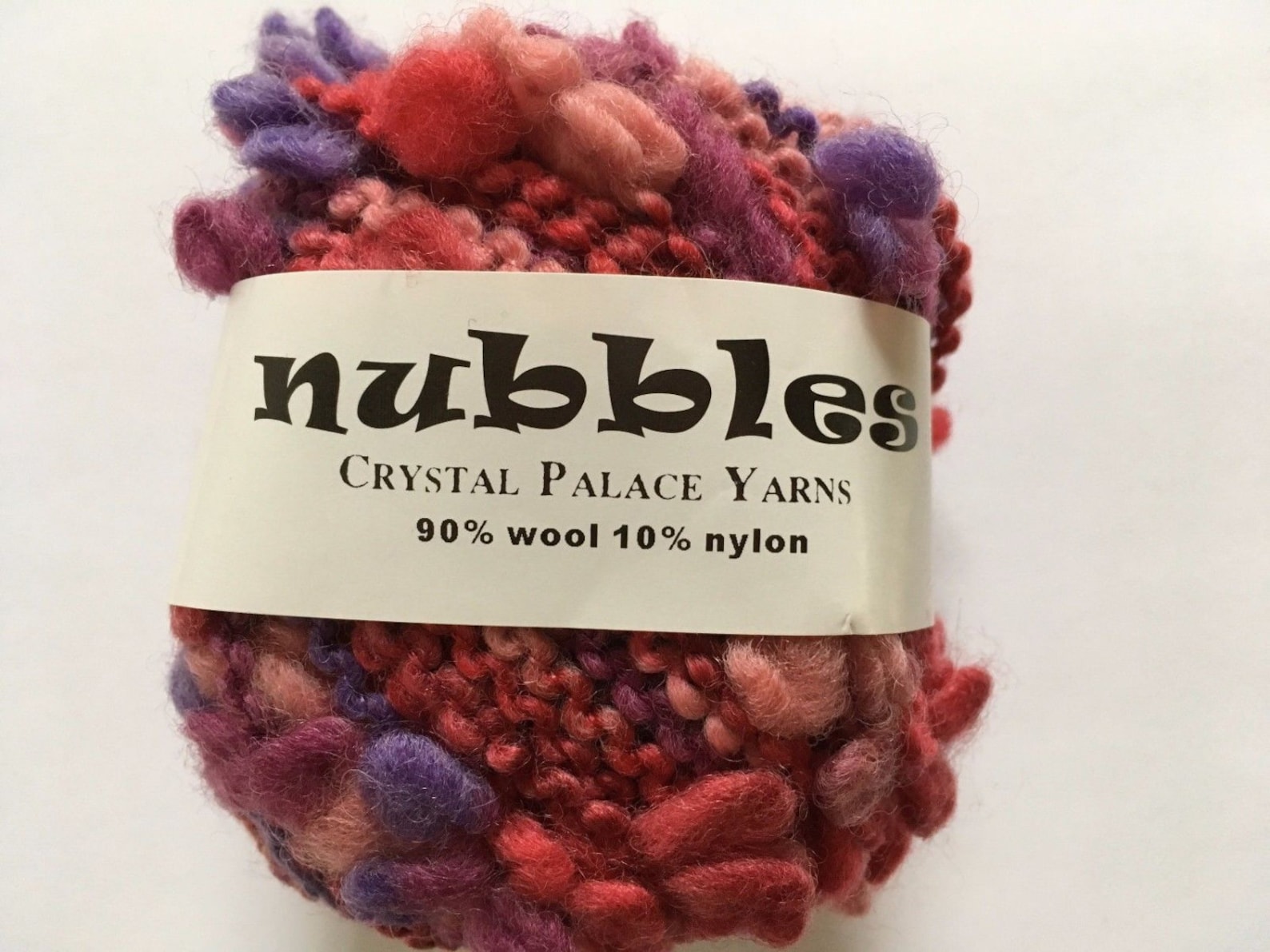 Crystal Palace Yarns Nubbles 408 Red Orchid Wool Bobbles on a - Etsy