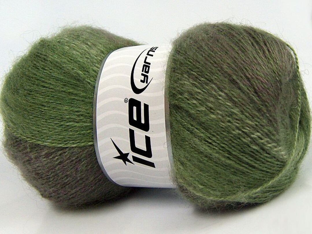 Moor Mohair Pastel Yarn #67994 Ice Acrylic Wool Mohair Fine Weight 100g ...