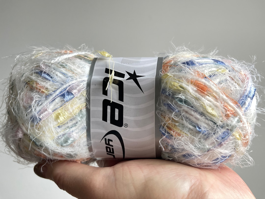 Lash and Ladder Custom Blend Multi-strand Novelty Yarn 73256 Ice Yarns 100 Grams (3.53 Oz) 125 ...