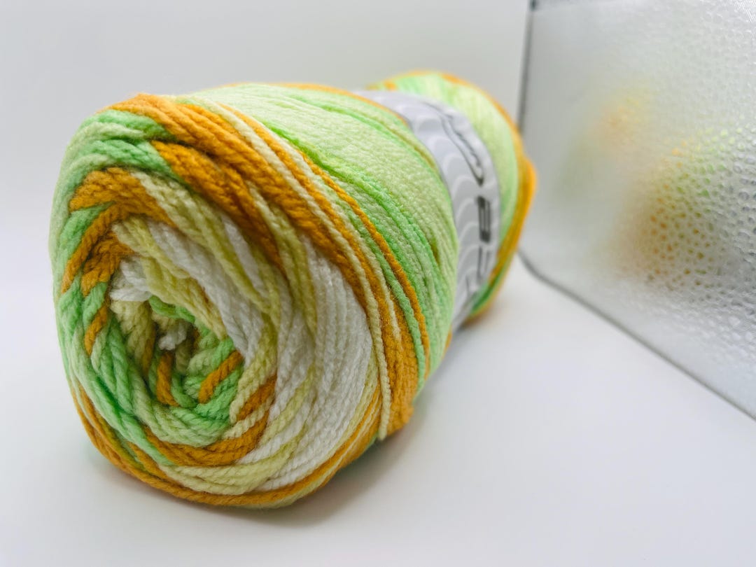 Magic Baby #50004 Ice Yarns Green, Orange, Yellow, White Acrylic Yarn ...