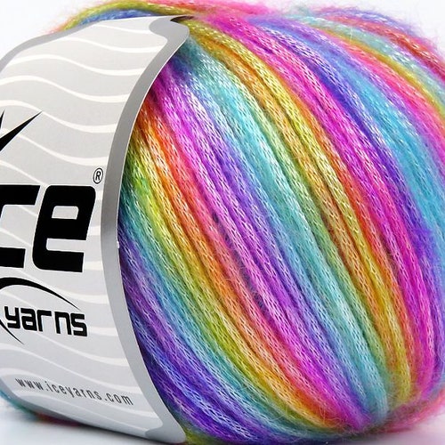 Picasso Rainbow Ice Yarns 64626 Blue Purple Green Yellow - Etsy