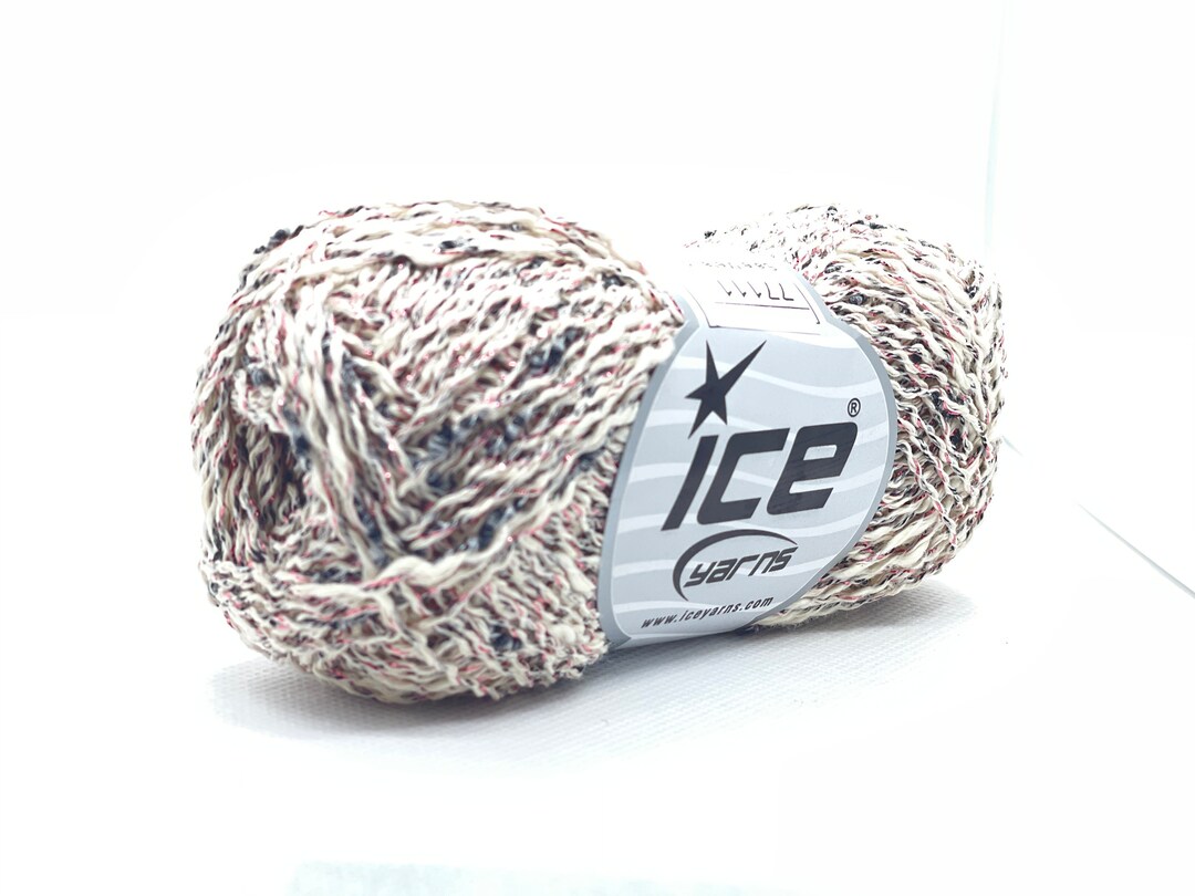 Copper Cream Black Skinny Twist & Slub Yarn 77111 Sale Metallic Cotton ...
