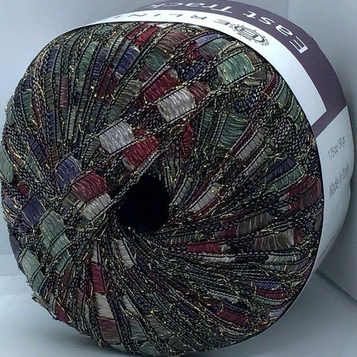 Blue Samba Ribbon Yarn #65443 Ice Acrylic 50 gram 120 yards 14 wide ...