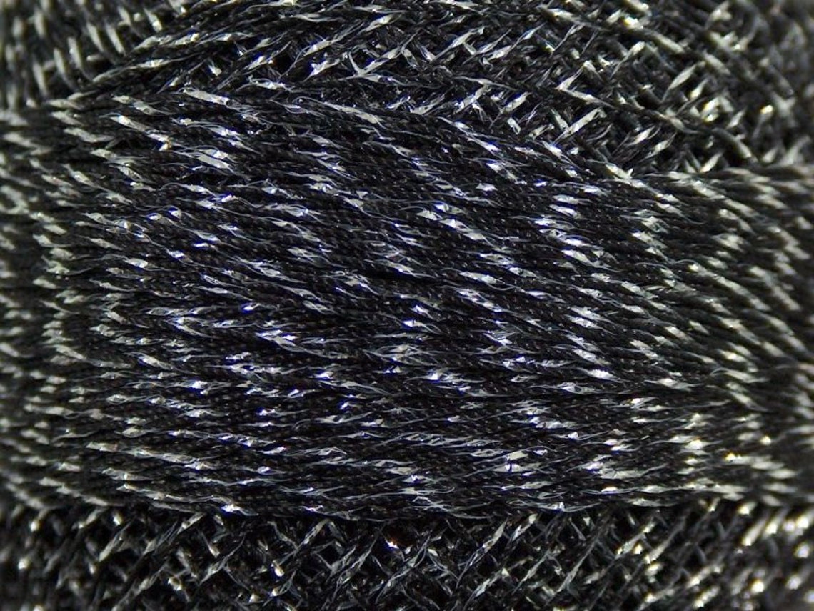 Black Silver Metallic Braid Thread Cross Stitch 20 Gram 207 - Etsy